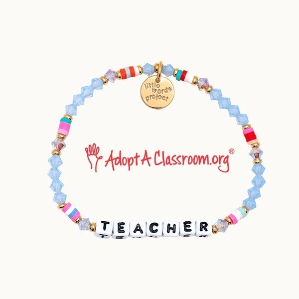 Teacher Little Words Project Bracelet | White Pumpkin Studio