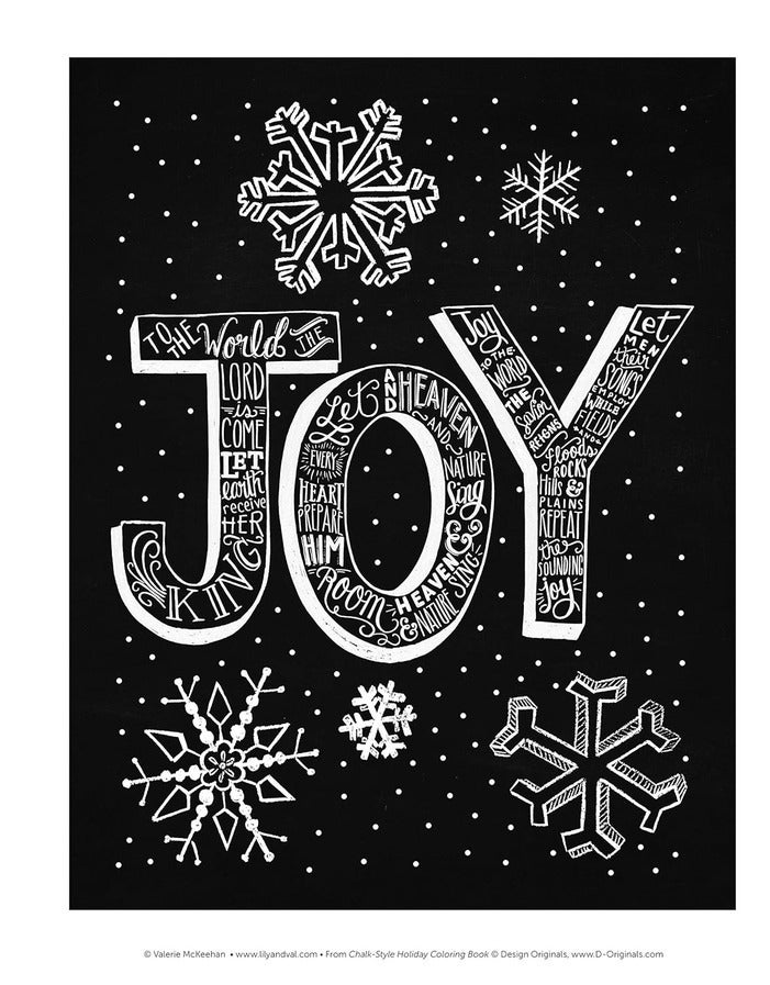 chalk style coloring pages