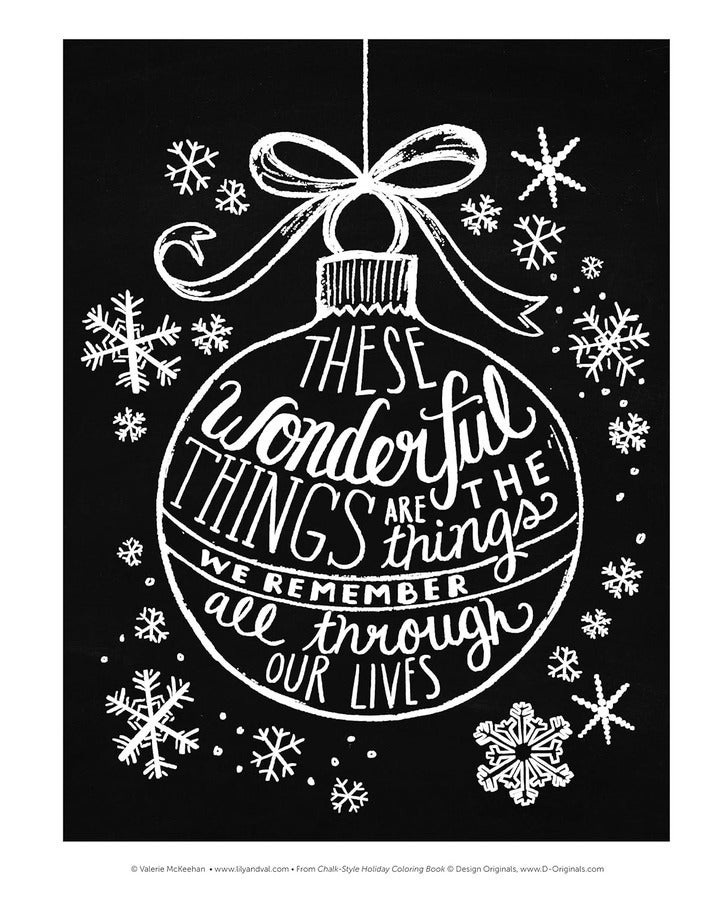 chalk style coloring pages